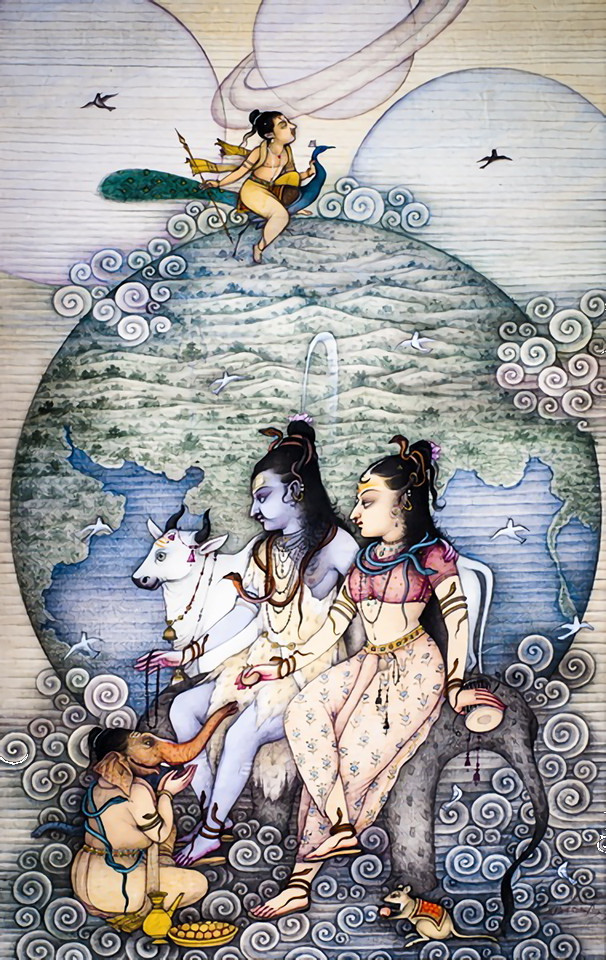 The Race Of Skanda & Ganesha For Ganesh Chaturthi In Shravan Maas ...